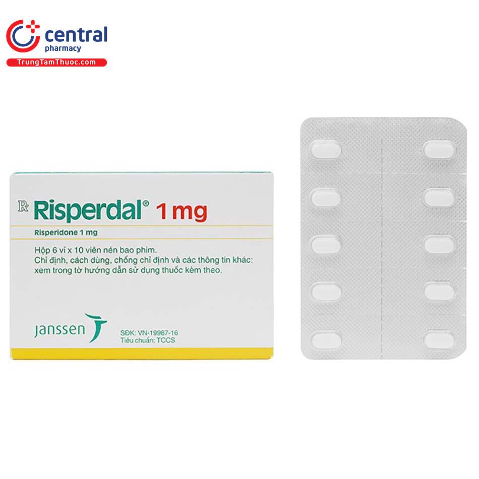 Thuốc Risperdal 1mg - Điều trị chứng tâm thần phân liệt