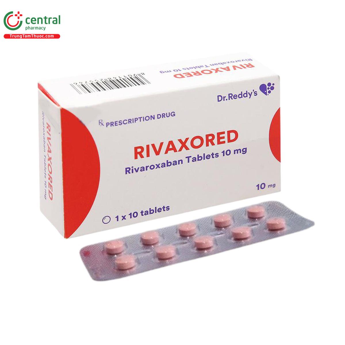 Thuốc Rivaxored 10mg - Phòng ngừa thuyên tắc huyết khối tĩnh mạch