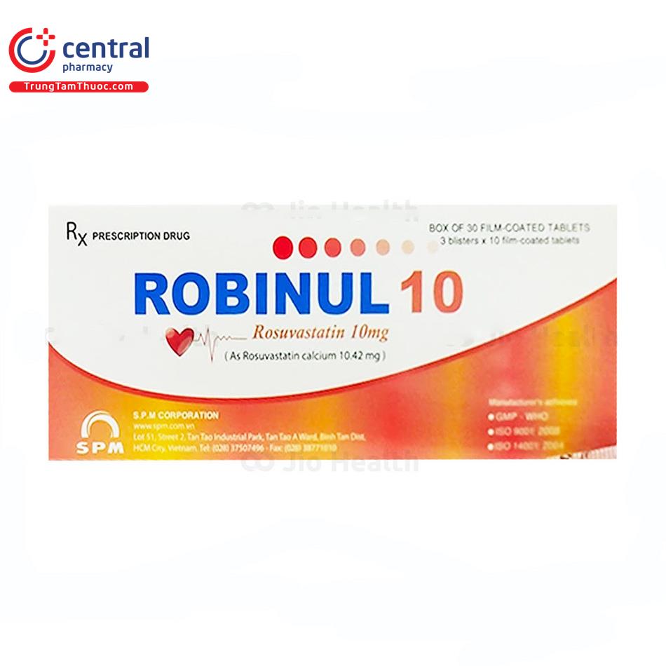 [CHÍNH HÃNG] Thuốc Robinul 10 - trị tăng cholesterol máu nguyên phát