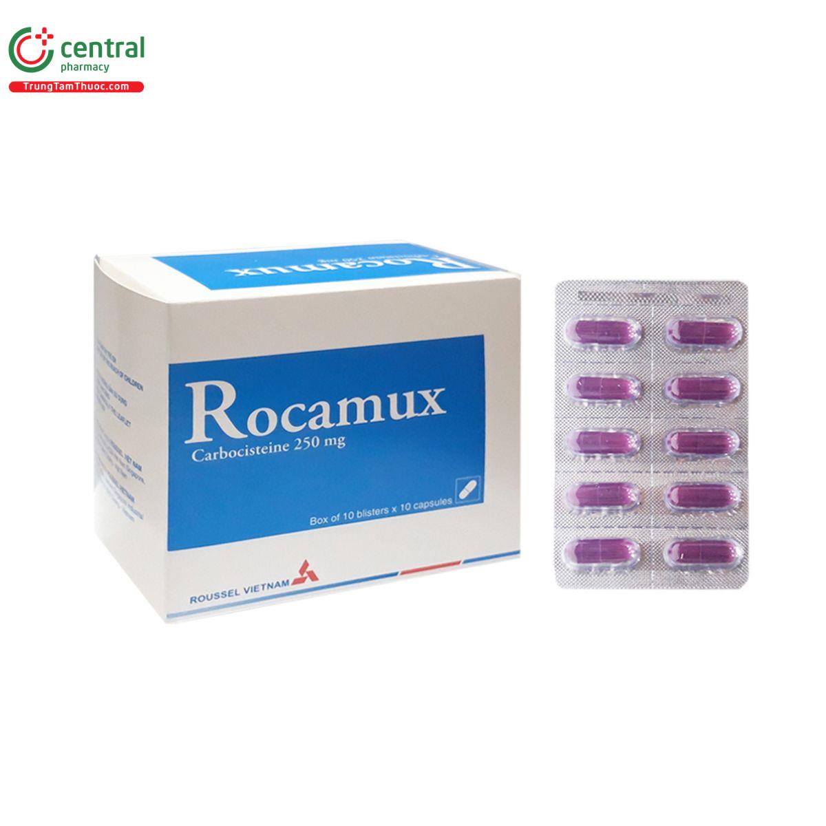Thuốc Rocamux 250mg 10 vỉ x 10 viên hỗ trợ điều trị long đờm trong các ...