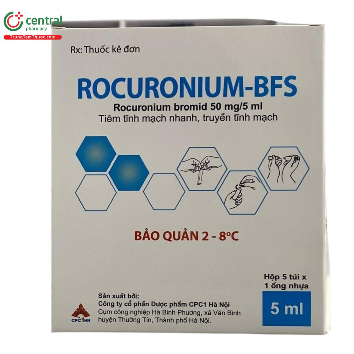Thuốc Rocuronium-BFS Giúp giãn cơ trong phẫu thuật, đặt nội khí quản
