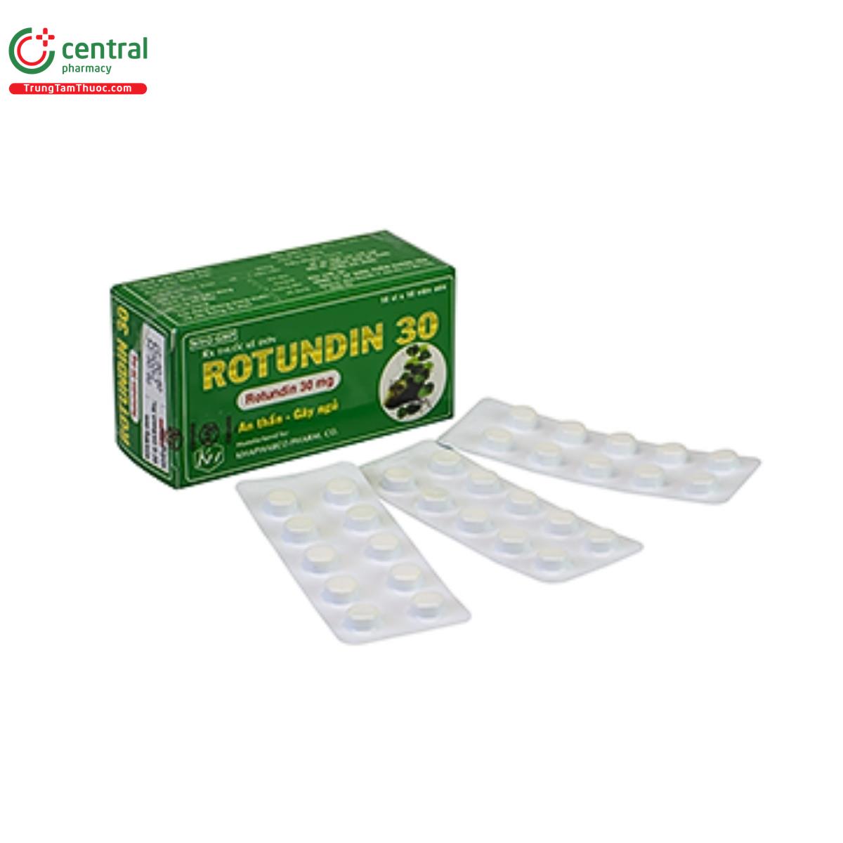 Thuốc Rotundin 30 Khapharco - Điều trị mất ngủ do nhiều nguyên nhân