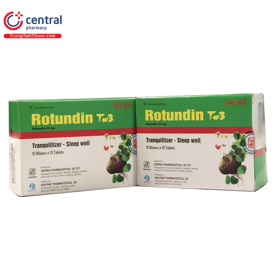 [CHÍNH HÃNG] Thuốc Rotundin Tw3 giúp an thần, gây ngủ