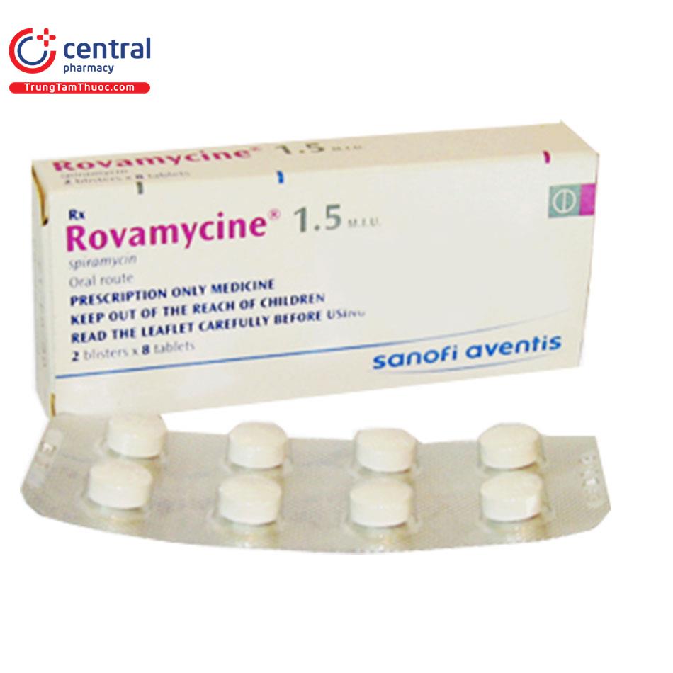 Thuốc Rovamycine 1.5 MUI: Công dụng, cách dùng, lưu ý sử dụng