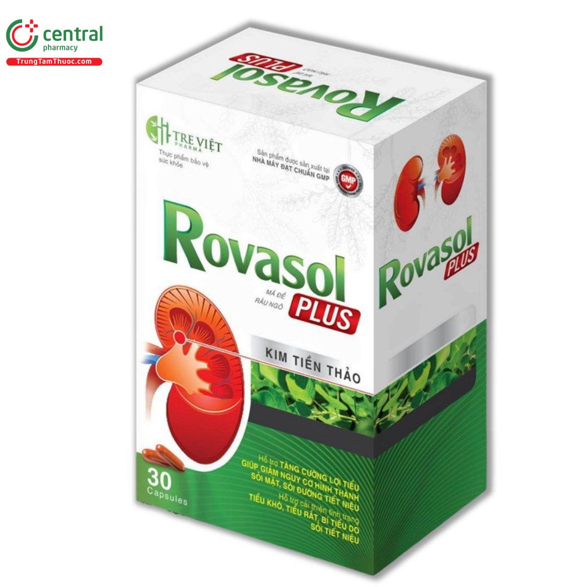 Thuốc Rovasol Plus - Hỗ trợ tăng cường lợi tiểu, giảm nguy cơ sỏi mật