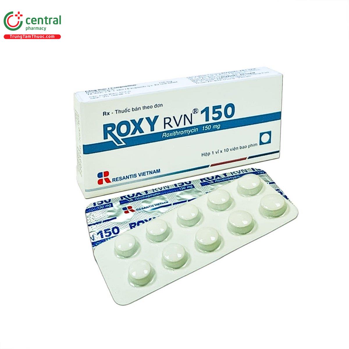 Thuốc Roxy RVN 150 - Kháng sinh trị nhiễm khuẩn do vi khuẩn nhạy cảm