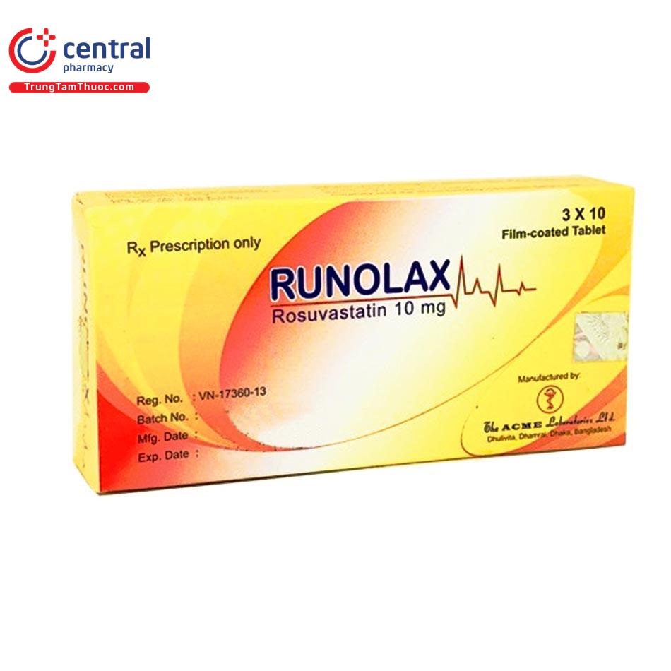 [CHÍNH HÃNG] Thuốc Runolax - Thuốc có tác dụng hạ cholesterol máu