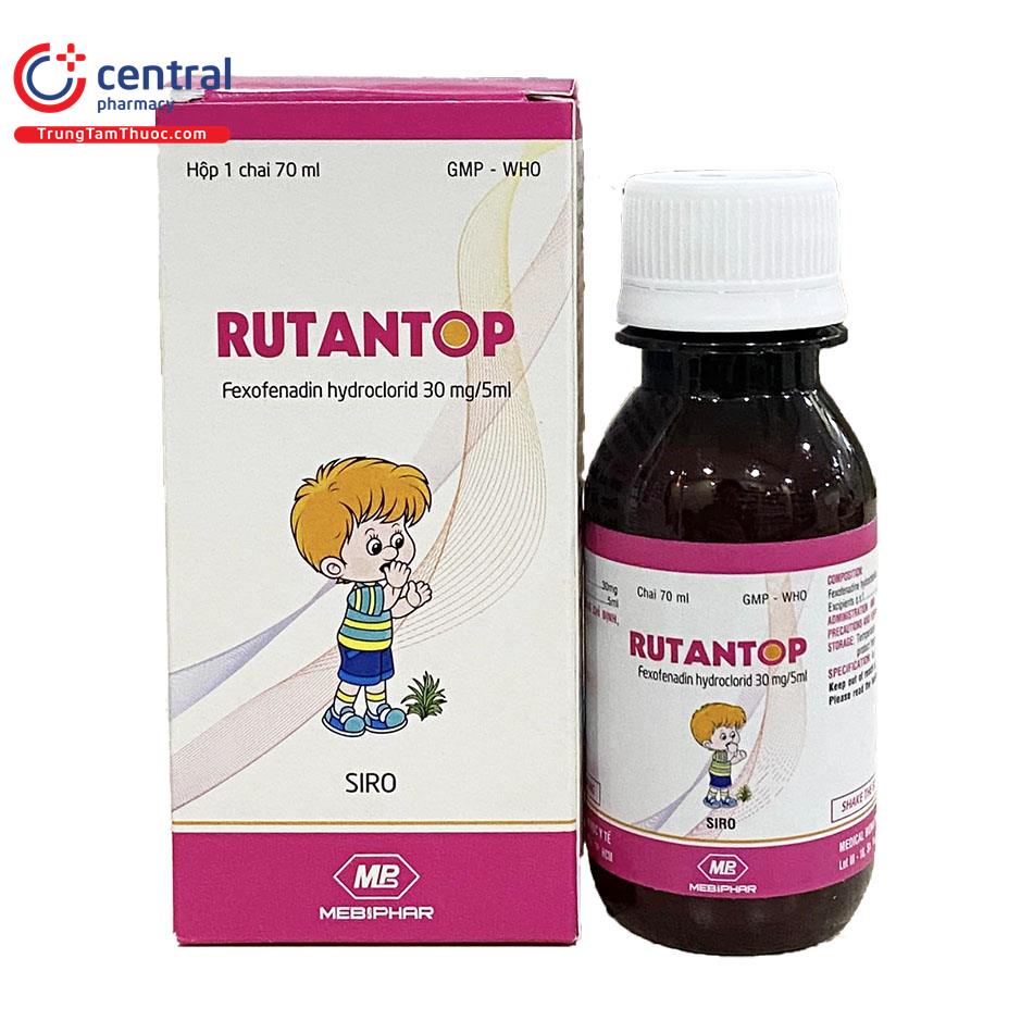 [CHÍNH HÃNG] Thuốc Rutantop 70ml - Trị mày đay mạn vô căn