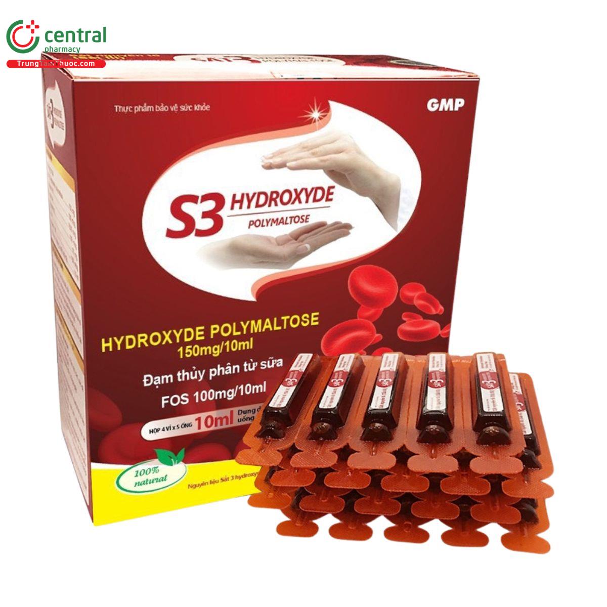 Thuốc S3 Hydroxyde Polymaltose Dược Hải Minh cải thiện thiếu máu