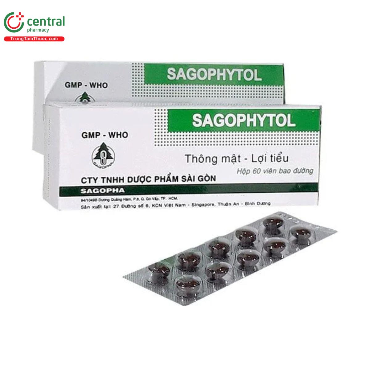 Thuốc Sagophytol 200mg mát gan, thông mật, lợi tiểu, nhuận trường