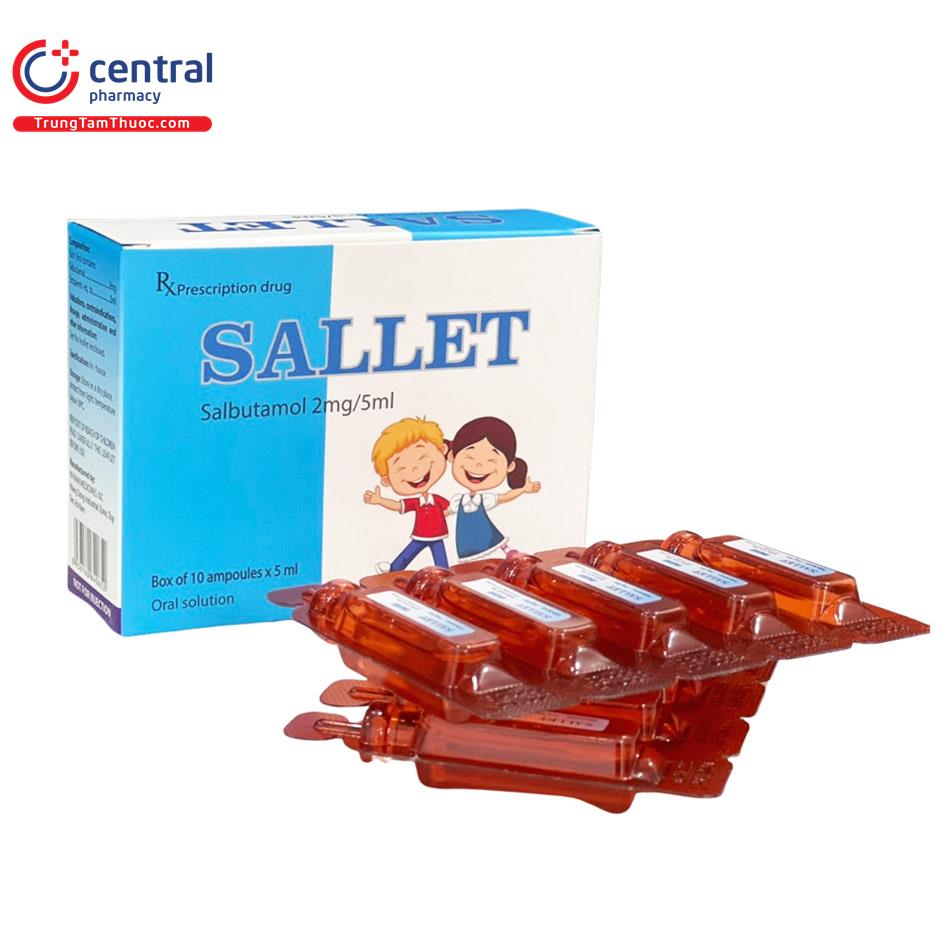 [CHÍNH HÃNG] Thuốc Sallet 2mg/5ml điều trị hen phế quản hiệu quả