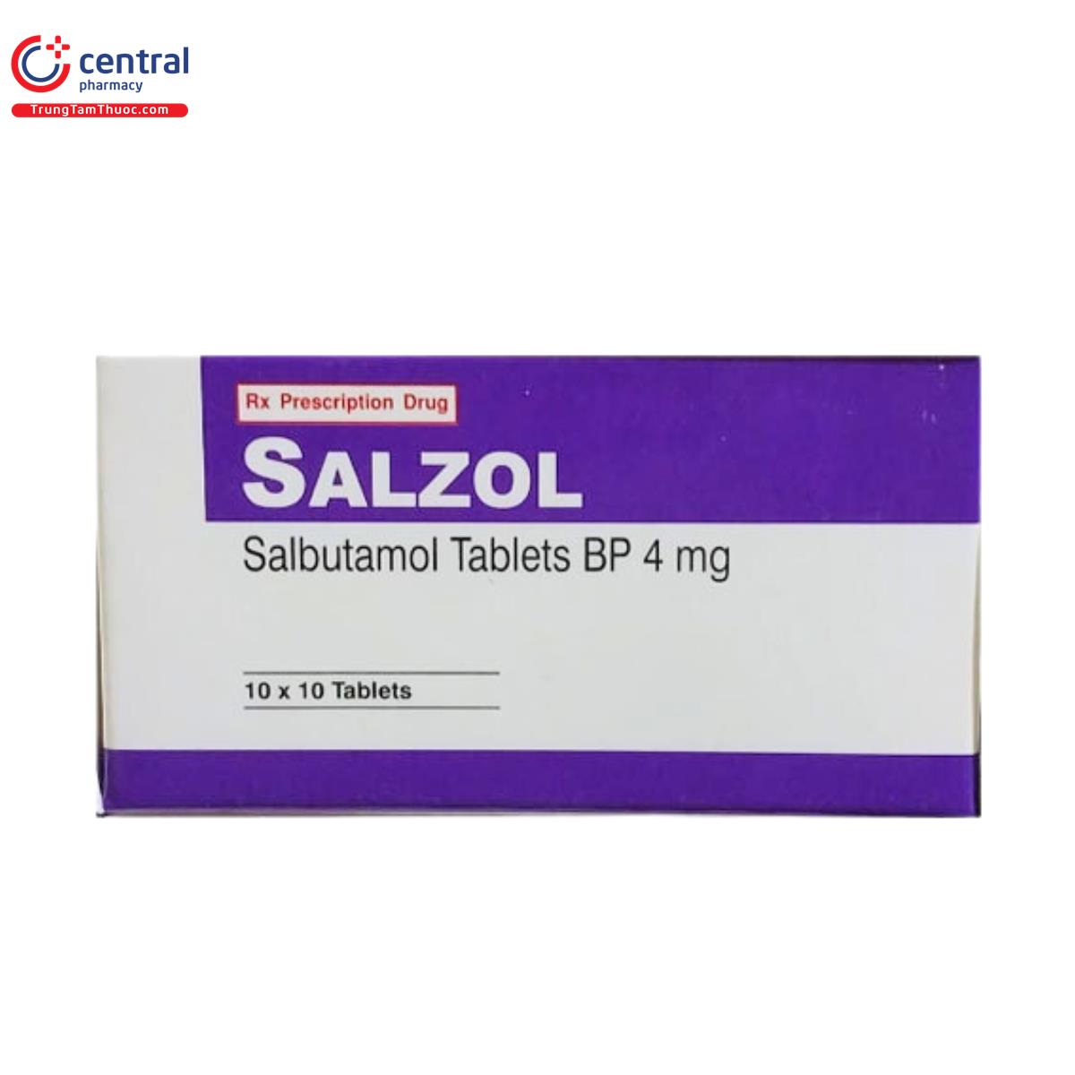 Thuốc Salzol 4mg - Điều trị co thắt phế quản và bệnh phổi tắc nghẽn mãn ...