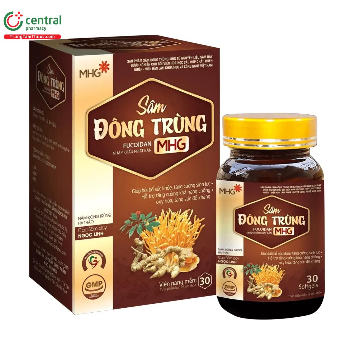 Thuốc Sâm Đông Trùng MHG hỗ trợ tăng cường sức khỏe, bồi bổ sinh lực