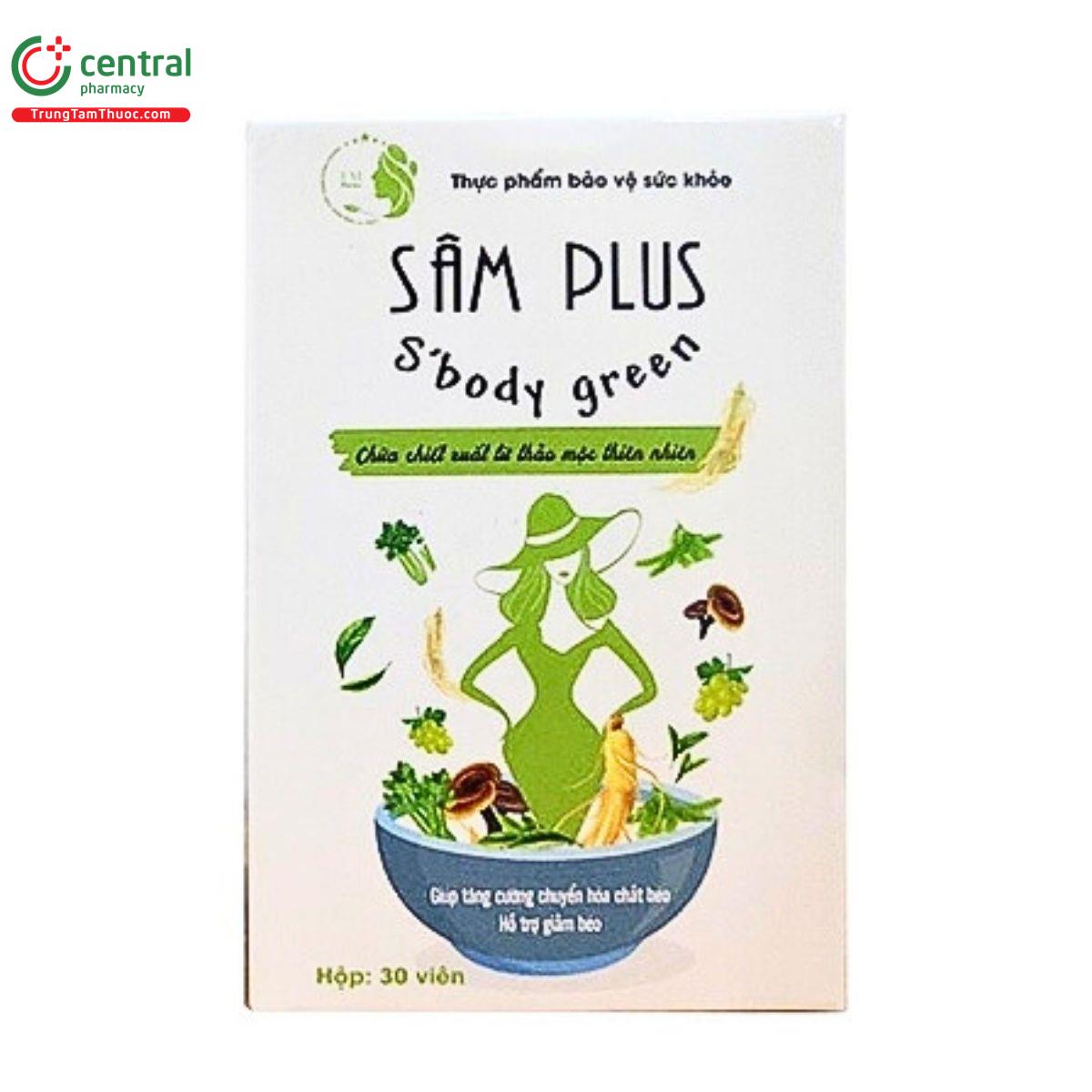 Thuốc Sâm Plus S’Body Green - Hỗ trợ tăng cường chuyển hóa chất béo
