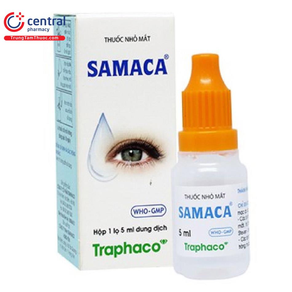 Thuốc nhỏ mắt Samaca điều trị rối loạn biểu mô giác mạc - kết mạc