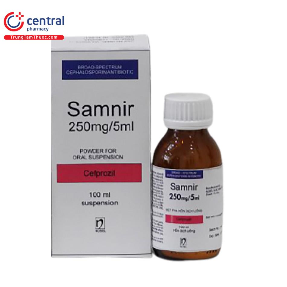 [CHÍNH HÃNG] Thuốc Samnir 250mg/5ml: chỉ định, liều dùng