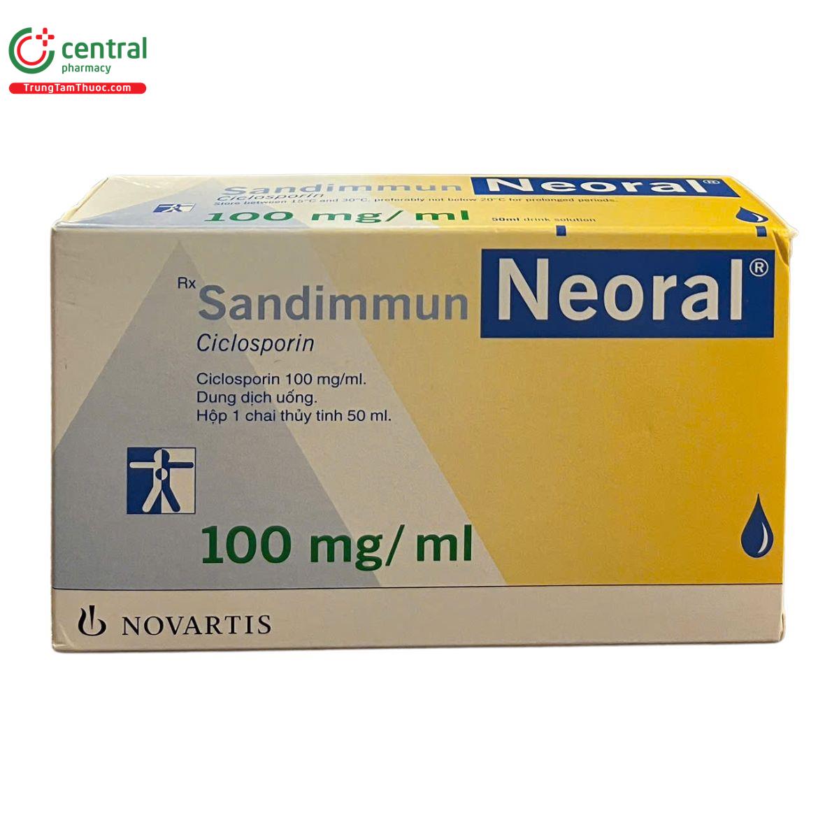 Thuốc Sandimmun Neoral 100mg/ml: tác dụng, chỉ định, liều dùng