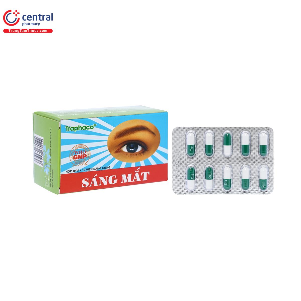 Sáng mắt Traphaco (nang cứng) - Điều trị bệnh về mắt và tăng cường thị lực
