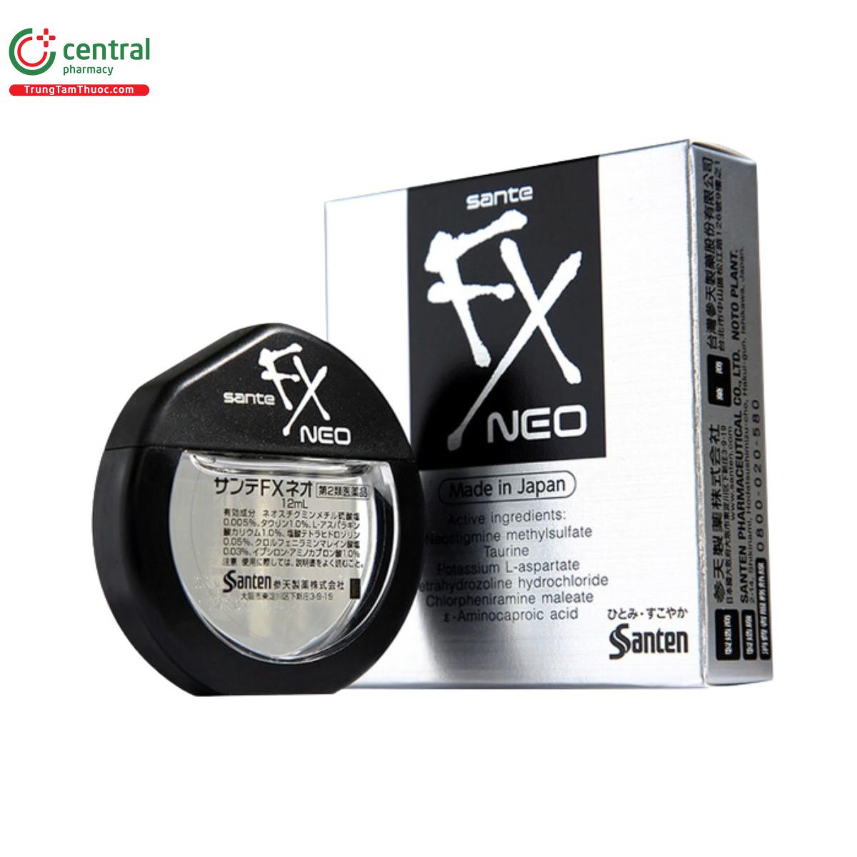 Thuốc nhỏ mắt Sante FX Neo 12ml bạc - Giảm mỏi mắt, đỏ mắt nhanh chóng