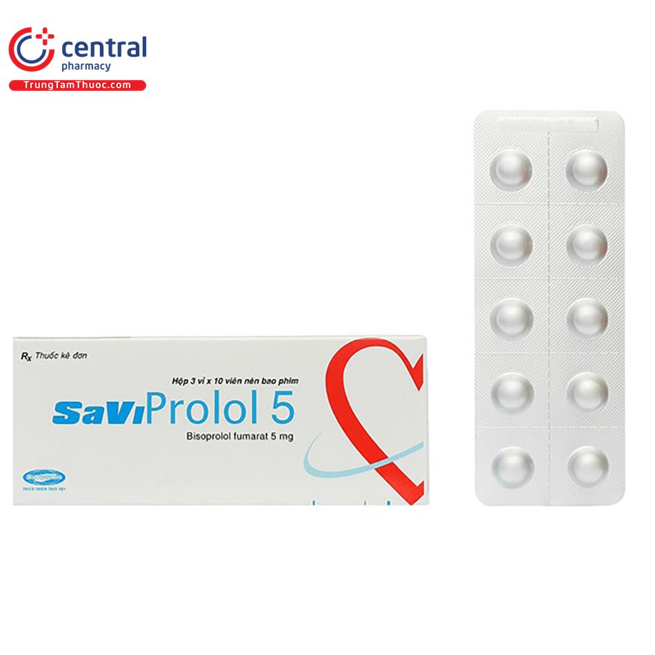 [CHÍNH HÃNG] Thuốc Savi Prolol 5: tác dụng, chỉ định, liều dùng