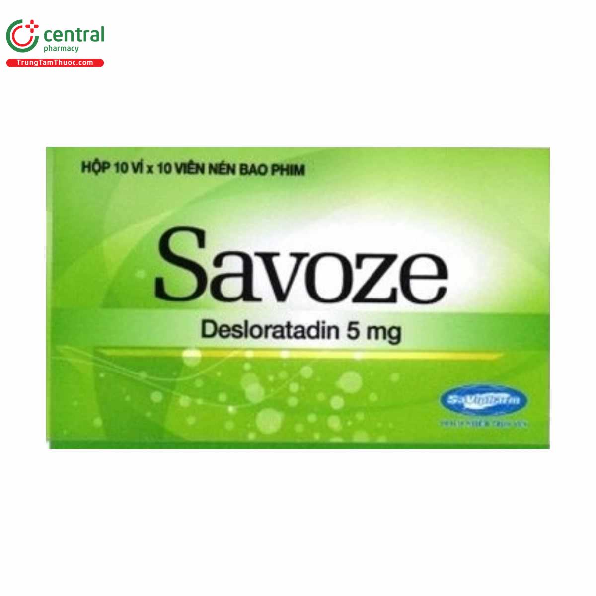 Thuốc Savoze 5mg điều trị tình trạng viêm mũi dị ứng