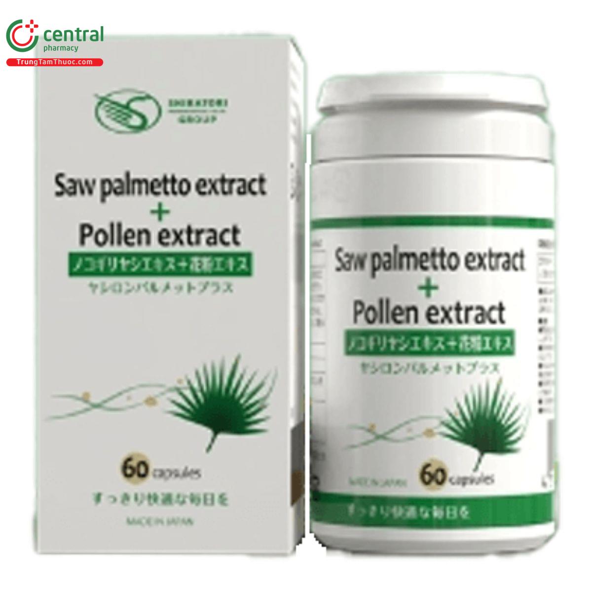 Thuốc Saw Palmetto Extract + Pollen Extract - hỗ trợ giảm tiểu đêm