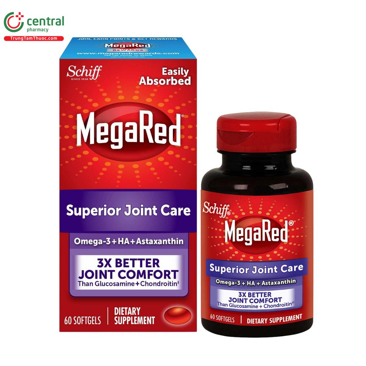 Schiff MegaRed Joint Care - Bổ khớp, giảm đau nhức, thoái hóa khớp