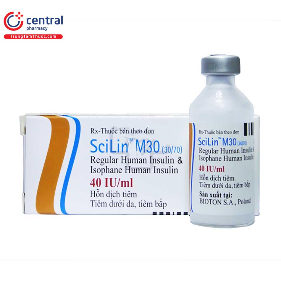 Thuốc Scilin M30 (30/70) 40IU/ml - thuốc điều trị tiểu đường