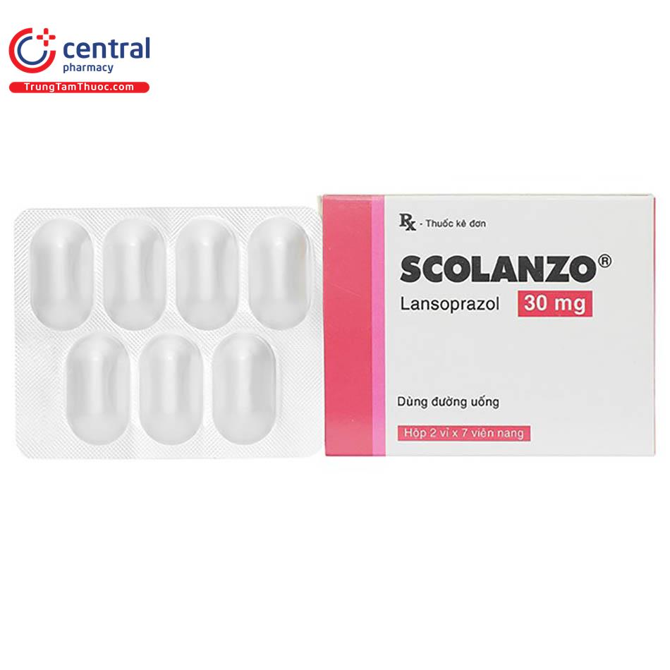 Thuốc điều trị viêm loét dạ dày Scolanzo 30mg: tác dụng - liều dùng