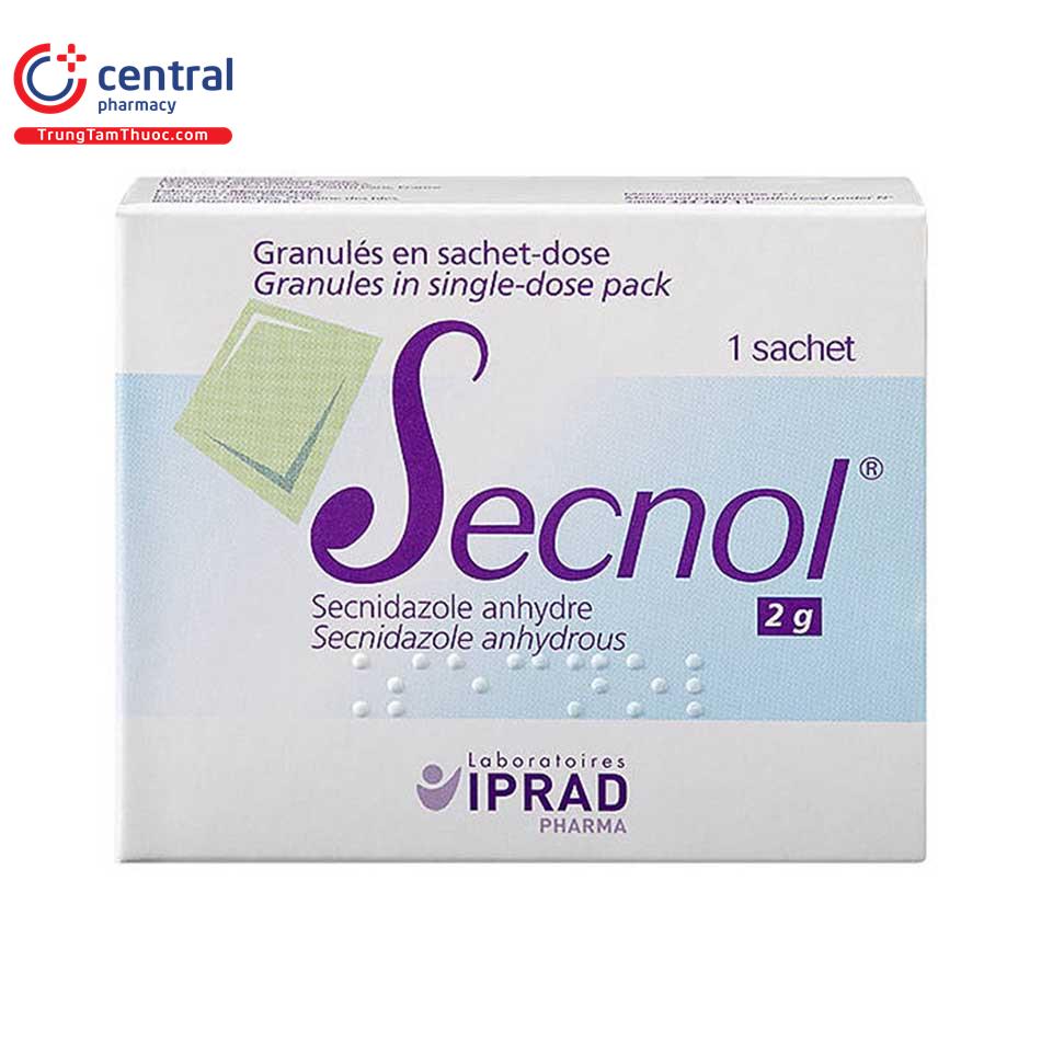 Thuốc Secnol 2g - Kháng sinh điều trị nhiễm amip tại ruột, gan