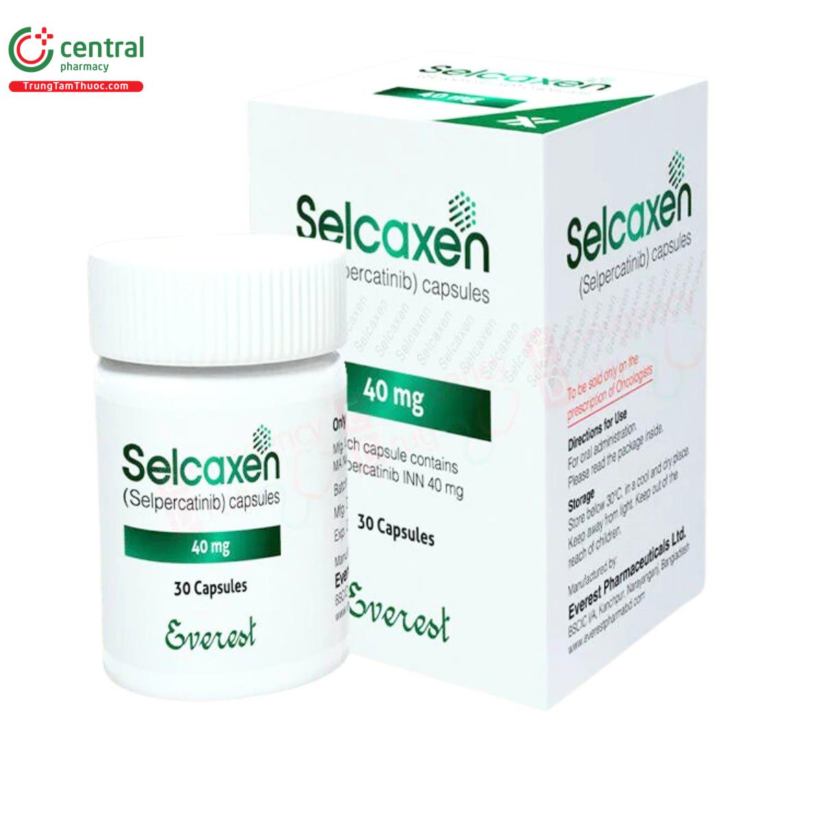 Thuốc Selcaxen 40mg điều trị ung thư phổi, tuyến giáp, khối u rắn