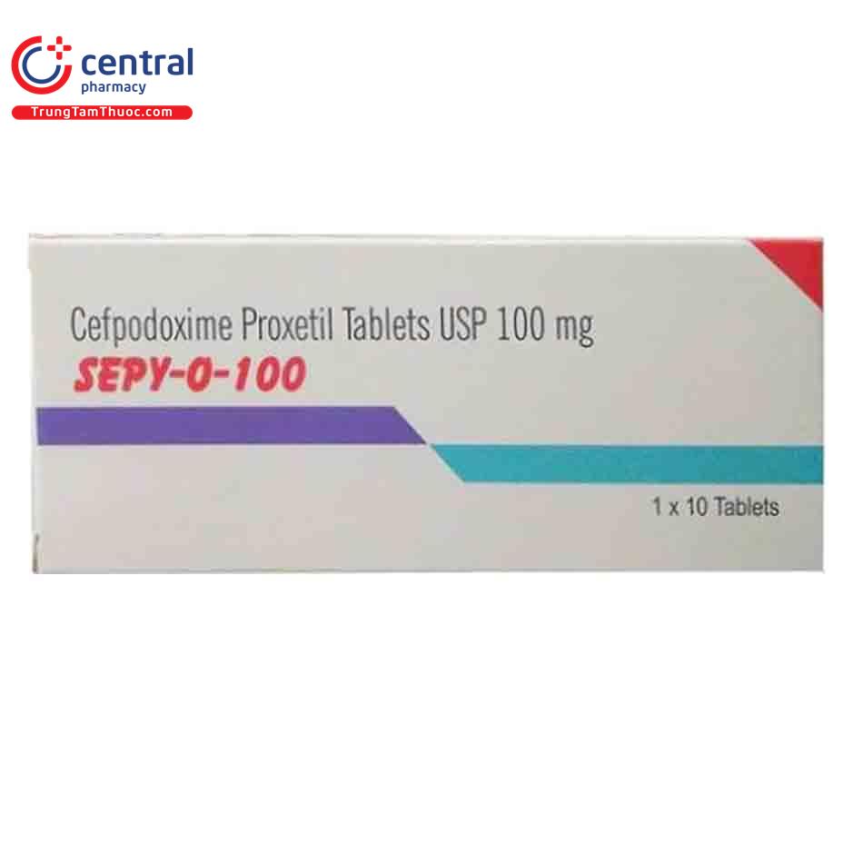 Thuốc Sepy-O-100: tác dụng, chỉ định, tương tác thuốc