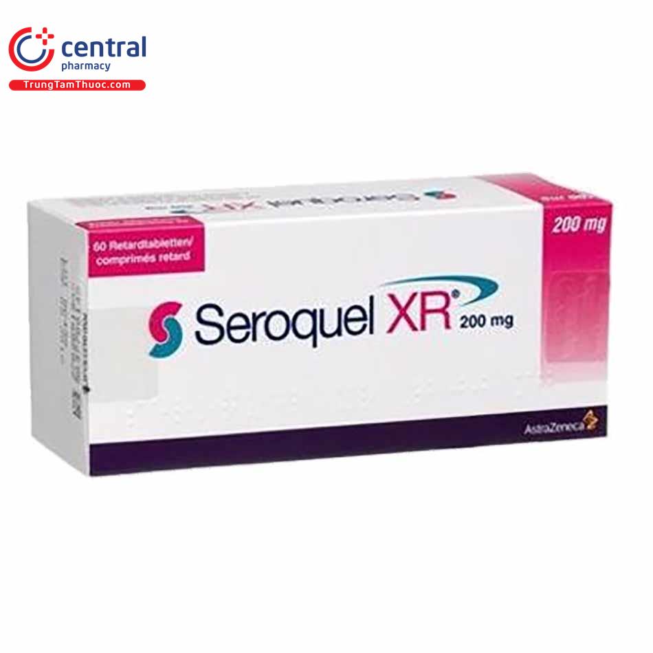 [CHÍNH HÃNG[ Thuốc Seroquel XR 200mg có tác dụng chống loạn thần