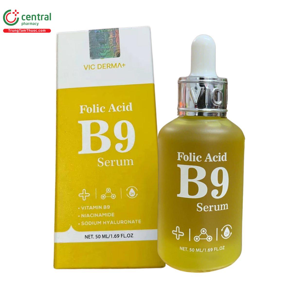 Serum B9 Vic Derma + giúp cấp ẩm, phục hồi da, ngăn ngừa lão hoá da