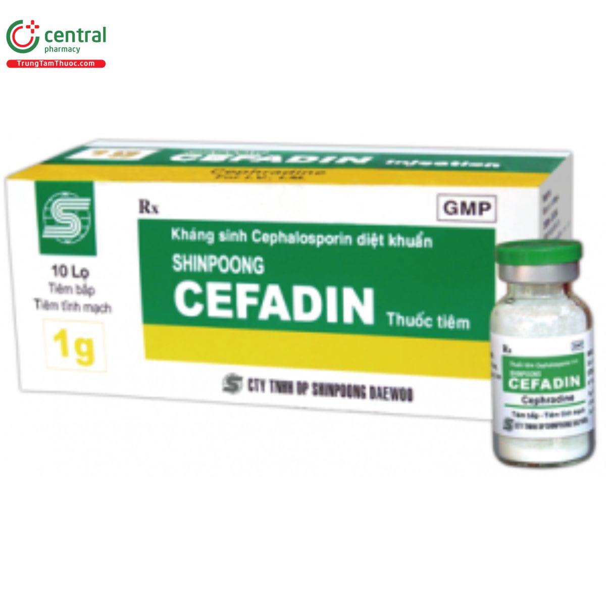 Thuốc Shinpoong Cefadin 1g - Điều trị nhiễm khuẩn trên da, tiết niệu