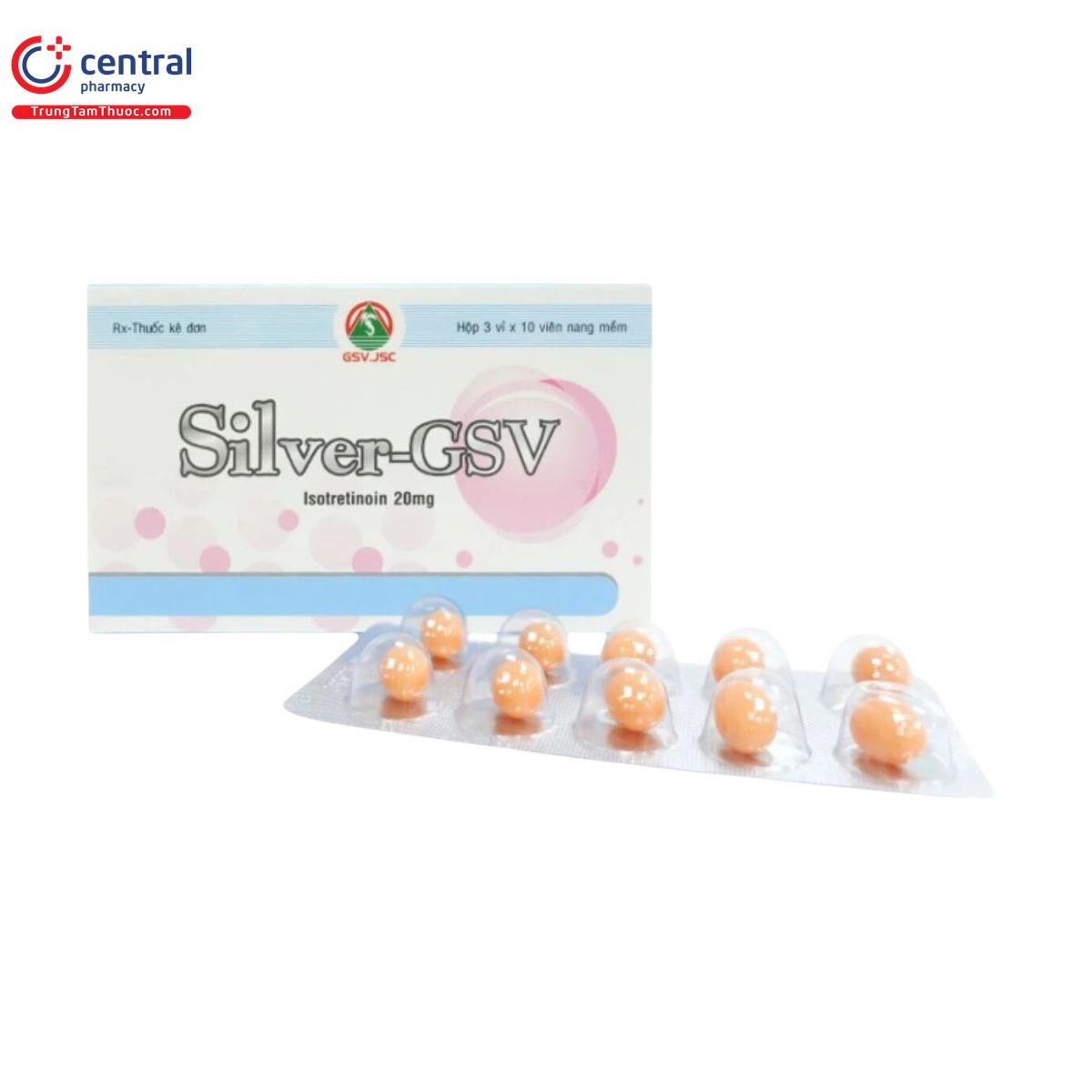 [CHÍNH HÃNG] Thuốc Silver-GSV giúp điều trị mụn trứng cá nặng