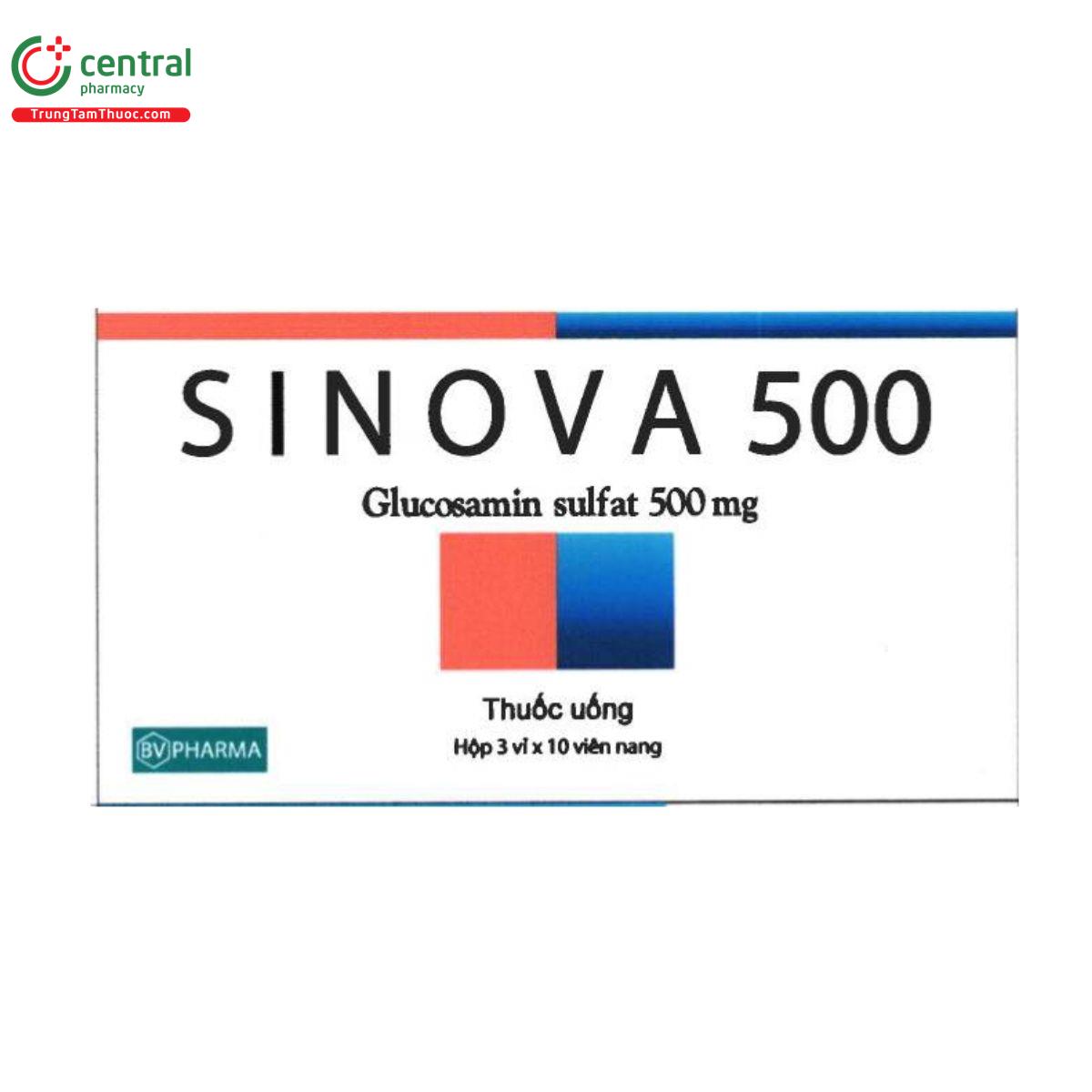 Thuốc Sinova 500 cải thiện các triệu chứng viêm khớp gối mức độ nhẹ đến vừa