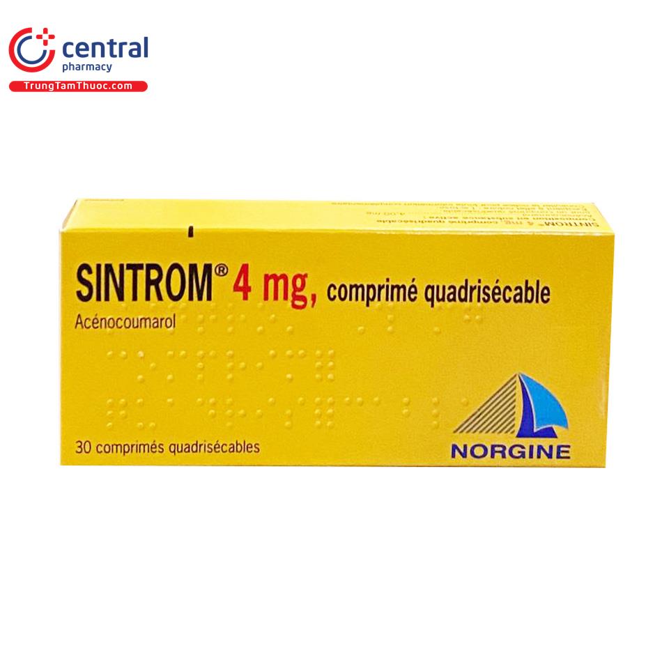 [CHÍNH HÃNG] Thuốc Sintrom 4 Novartis - dự phòng huyết khối tắc mạch