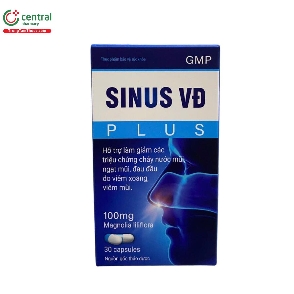 Thuốc Sinus VĐ Plus làm giảm các triệu chứng viêm xoang, viêm mũi