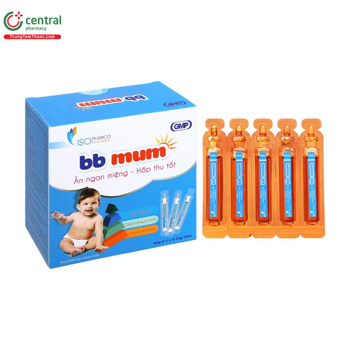 Siro BB mum 10ml kích thích trẻ ăn ngon, hỗ trợ tiêu hóa khỏe mạnh