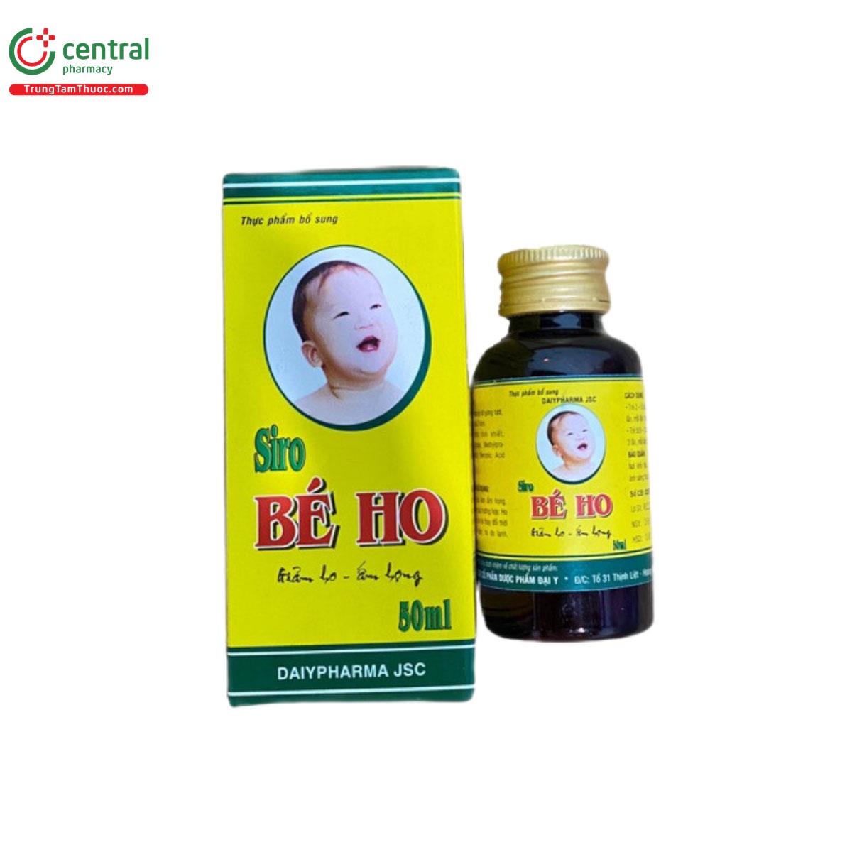 Thuốc Siro Bé Ho 50ml Đại Y - Hỗ trợ giảm ho hiệu quả cho bé
