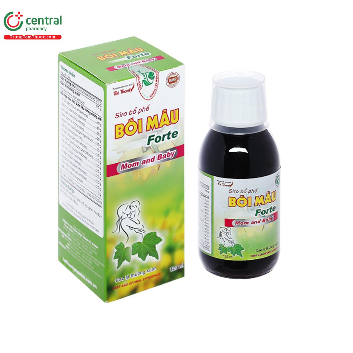 Siro bổ phế Bối Mẫu Forte Mom and Baby Tất Thành 125ml