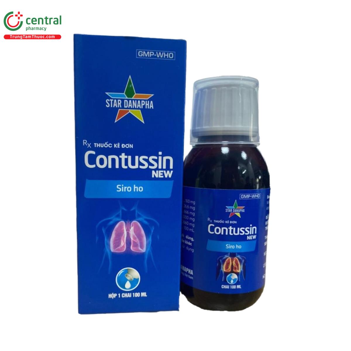 Thuốc Siro Contussin New - Điều trị triệu chứng bệnh ở đường hô hấp trên