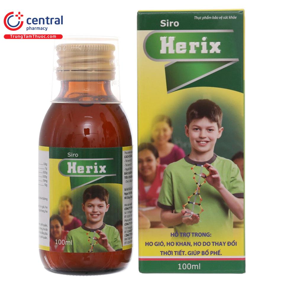 [CHÍNH HÃNG] Thuốc Siro ho Herix 100ml giúp giảm ho gió, ho khan