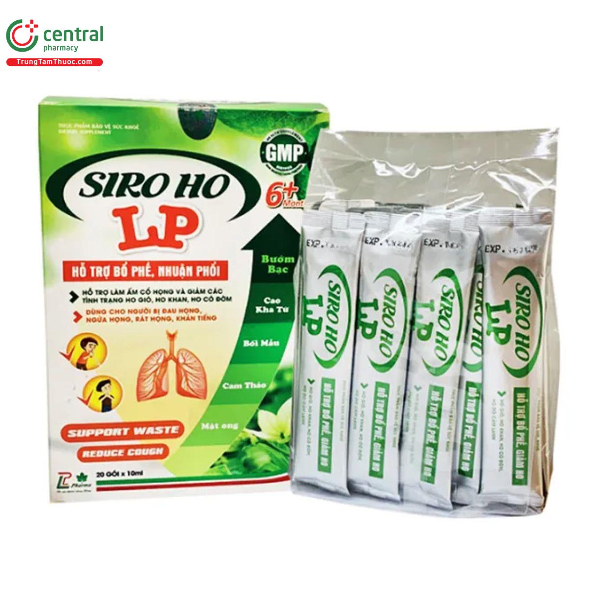 Thuốc Siro Ho LP - Hỗ trợ bổ phế, nhuận phổi, giảm ho, giảm đau rát họng