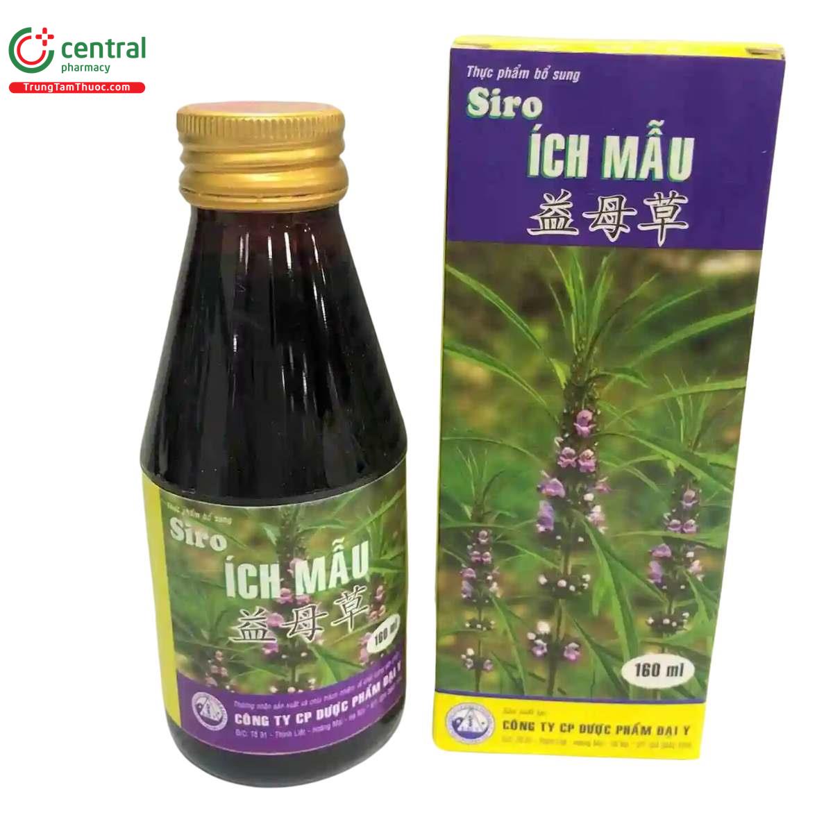 Thuốc Siro Ích Mẫu Đại Y 160ml điều hoà kinh nguyệt, giảm đau bụng