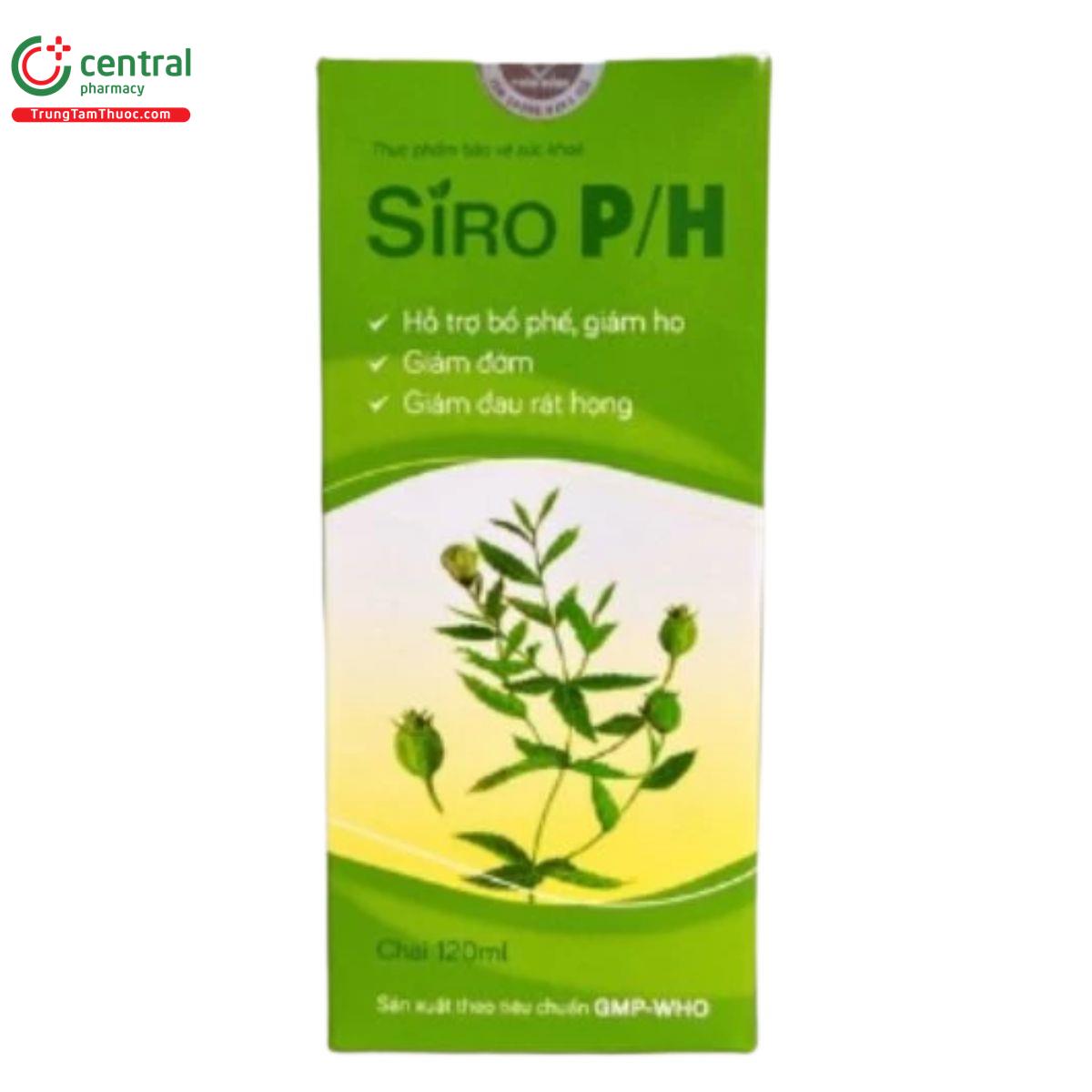 Thuốc Siro P/H giúp bổ phế, hỗ trợ giảm ho, giảm đờm, giảm rát họng