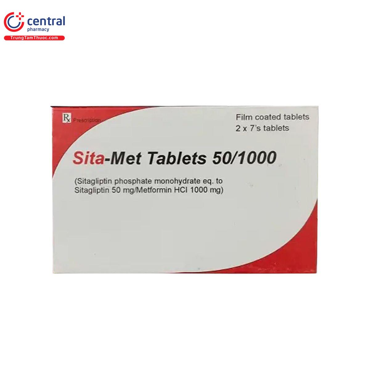 Thuốc Sita-Met Tablets 50/1000 giúp điều trị đái tháo đường tuýp 2