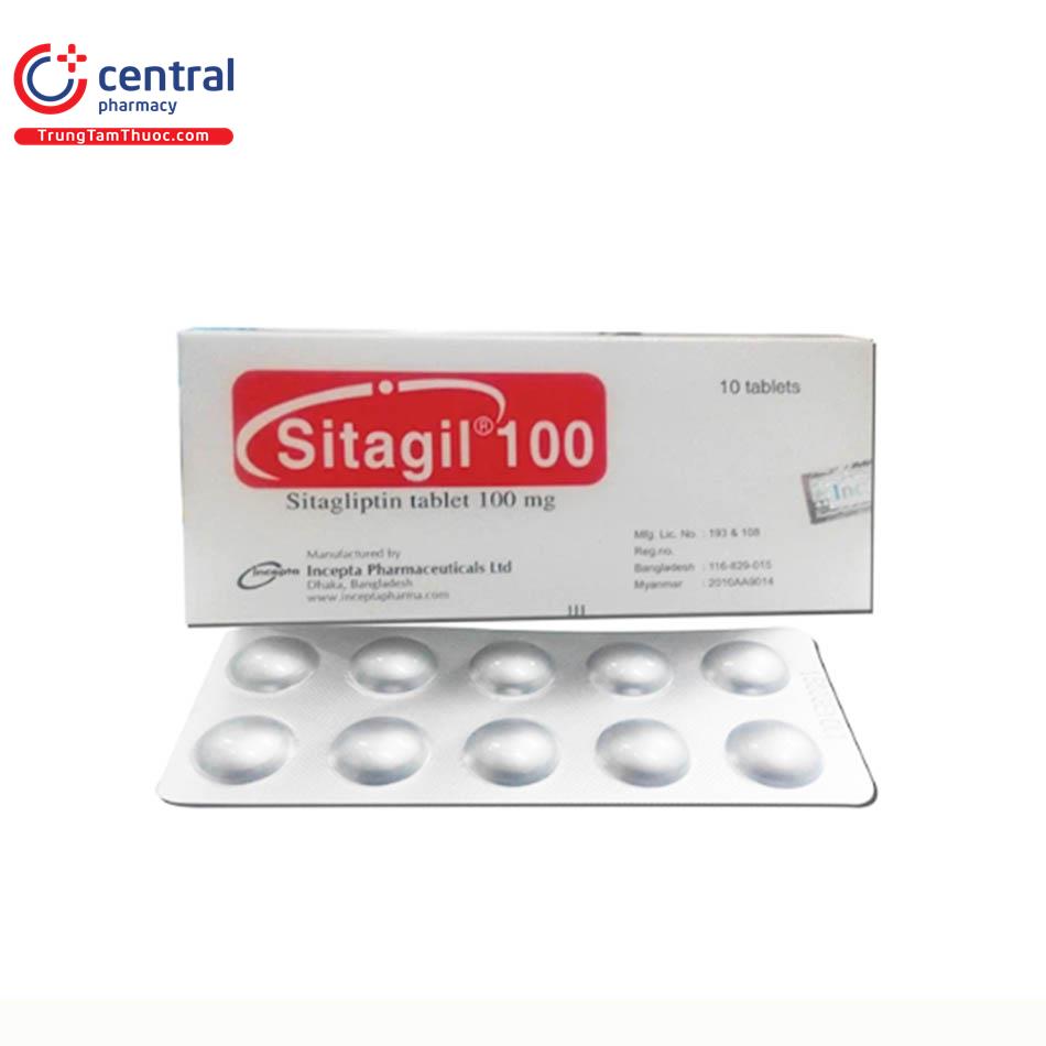 [CHÍNH HÃNG] Thuốc Sitagil 100 - Kiểm soát bệnh lý đái tháo đường