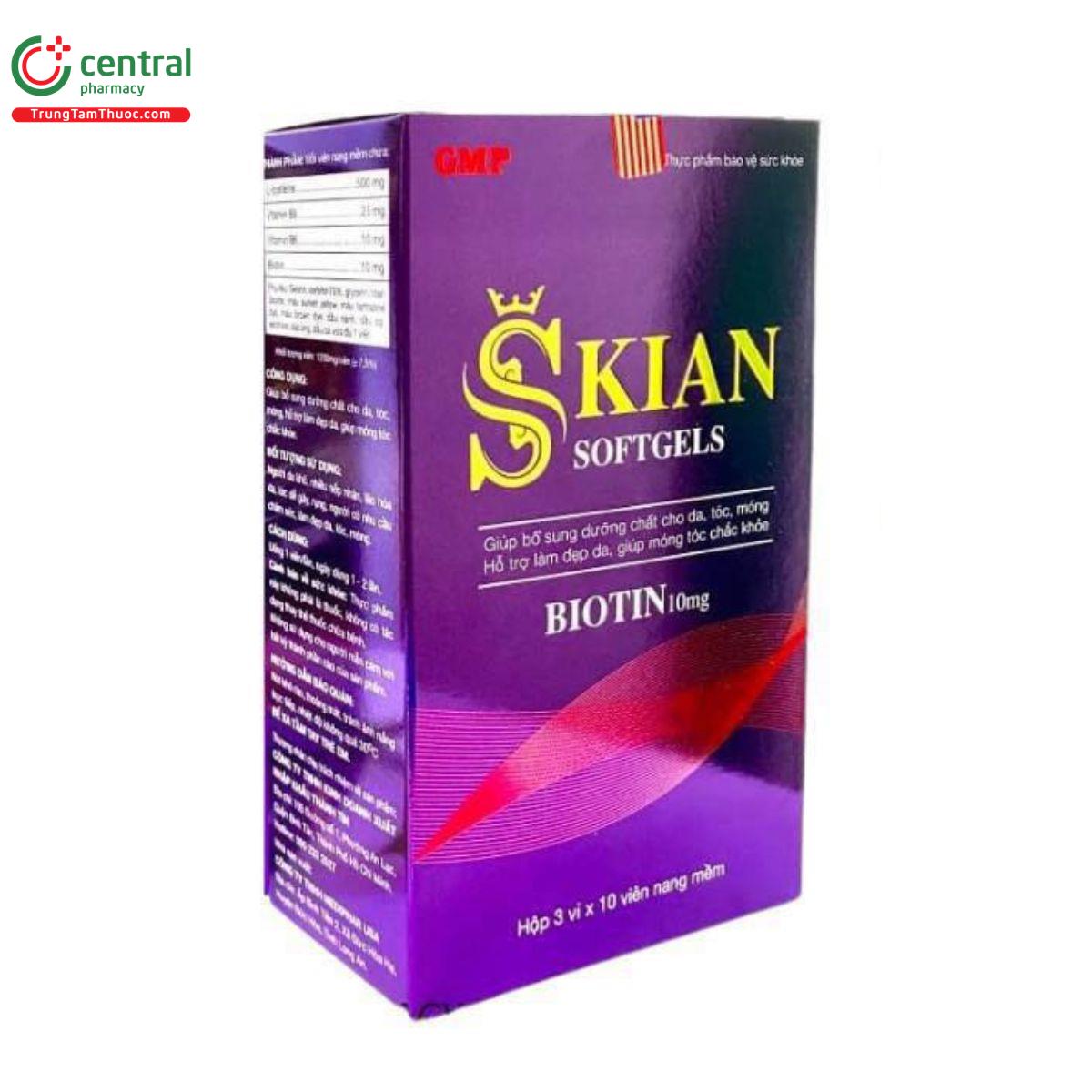 Thuốc SKIAN SOFTGELS - Bổ sung dưỡng chất giúp cho móng, tóc chắc khỏe